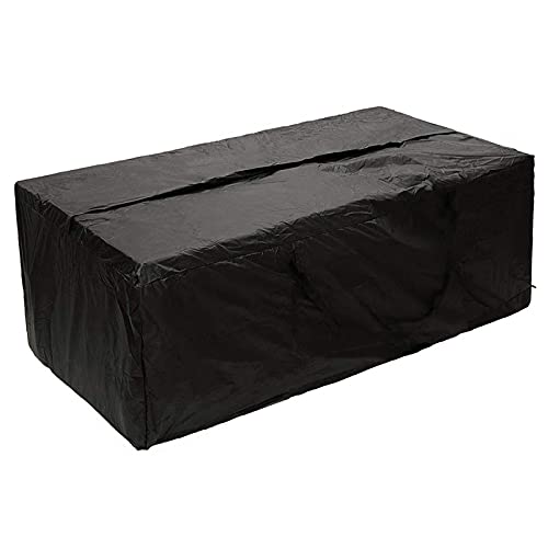 Outdoor Cushion Storage Bag, Black Heavy Duty Waterproof Outdoor Cushion Cover for Garden Furniture Cushions, Christmas Trees Storage Bag