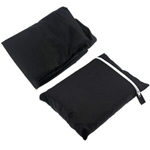 Outdoor Cushion Storage Bag, Black Heavy Duty Waterproof Outdoor Cushion Cover for Garden Furniture Cushions, Christmas Trees Storage Bag