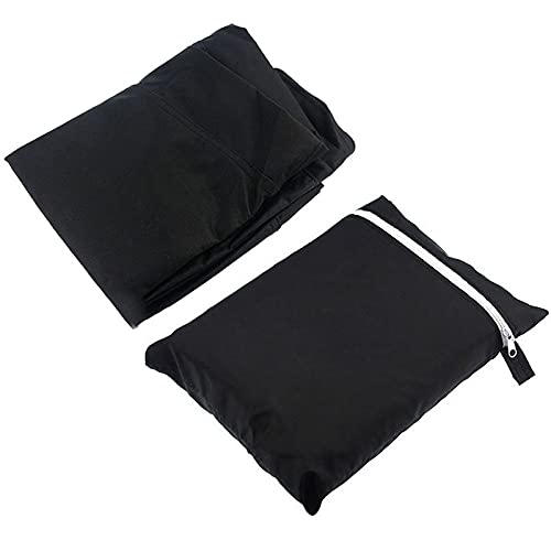 Outdoor Cushion Storage Bag, Black Heavy Duty Waterproof Outdoor Cushion Cover for Garden Furniture Cushions, Christmas Trees Storage Bag