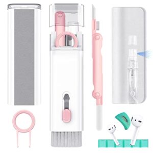 9-in-1 cleaner kit for laptop screen keyboard airpod,portable cleaning pen brush tool for electronics/earbud/phone/laptop/bluetooth/ipad/earphones/computer/camera (5ml screens cleaners spray)