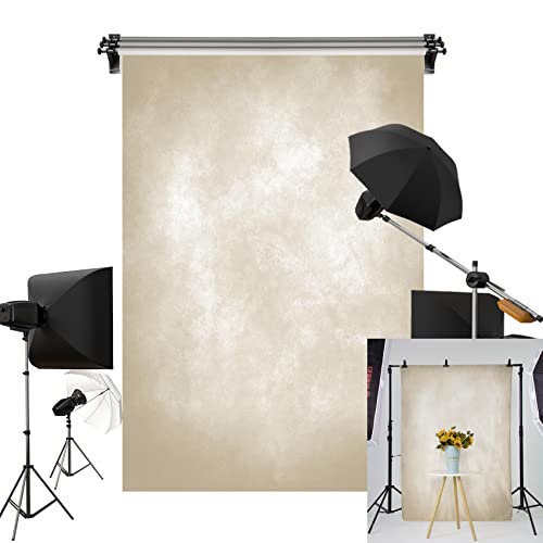 Kate 5x7ft/1.5x2.2m Light Yellow Backdrop Little Brown Gold Abstract Texture Portrait Photography Backgrounds Photo Studio Props