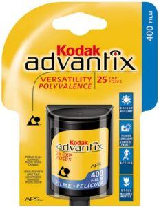 kodak advantix 400 speed 25 exposure aps film