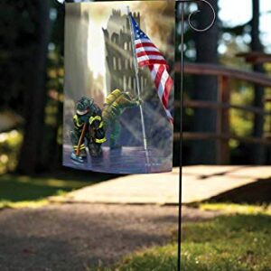 Toland Home Garden 1110236 American Heroes Patriotic Flag 12x18 Inch Double Sided Patriotic Garden Flag for Outdoor House 44815 Flag Yard Decoration