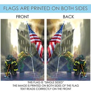 Toland Home Garden 1110236 American Heroes Patriotic Flag 12x18 Inch Double Sided Patriotic Garden Flag for Outdoor House 44815 Flag Yard Decoration