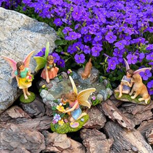 Mood Lab Fairy Garden Miniature Pond Kit - Figurines & Accessories Set of 5 pcs - Outdoor or House Decor