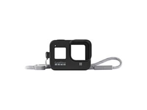 gopro sleeve + lanyard (hero8 black) blackout – compatible with cameras official gopro accessory