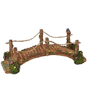 miniature fairy garden “blue bird bridge” mg281