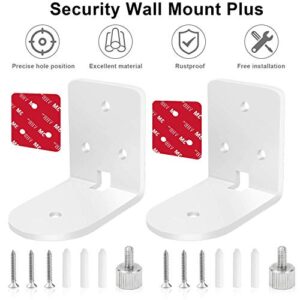 2 Pack Screwless Adhesive Wall Mount Compatible with Wyze Cam Pan V2 (2021 Release) &Wyze Cam Pan,2 Ways Installation VHB Stick On or Screws- Easy to Install, Full Tilt & Pan Function,No Drilling