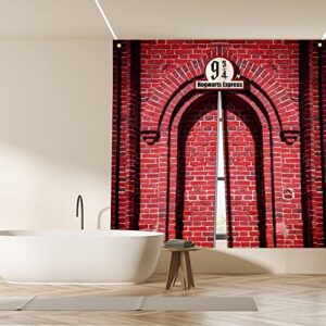 Platform 9 and 3/4 King's Cross, photo booth props brick wall background, suitable for outdoor and indoor use, fan love, birthday gifts, holiday gifts, party supplies.