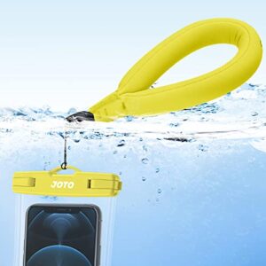 JOTO 2 Pack Floating Wrist Strap for Waterproof Camera Underwater Phone Pouch up to 11 ounce/315g -Yellow