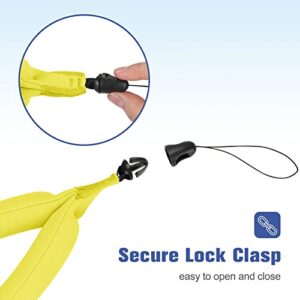 JOTO 2 Pack Floating Wrist Strap for Waterproof Camera Underwater Phone Pouch up to 11 ounce/315g -Yellow