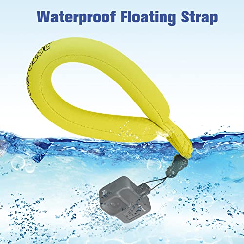 JOTO 2 Pack Floating Wrist Strap for Waterproof Camera Underwater Phone Pouch up to 11 ounce/315g -Yellow