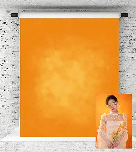 Kate 5x7ft Orange Abstract Backdrops Microfiber Orange Portrait Background for Photoshoot, for Photography, for Birthday