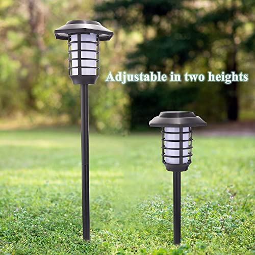 Kitmose Landscape Solar Torch Lights,Waterproof Flickering Flames Outdoor Garden Lights,Fire Effect Patio Deck Yard Driveway Security Decoration Lighting,2 Modes Dusk to Dawn Auto On/Off 2 Pack