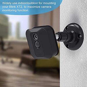 Blink XT / XT2 Camera Mount, 360 Degree Adjustable Indoor/Outdoor Wall Mount Bracket for Blink Home Security System Black 3 Pack