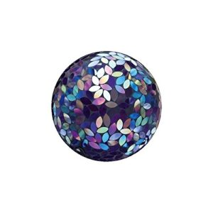 evergreen garden gazing ball in purple iridescent design everyday decor for homes gardens and yards