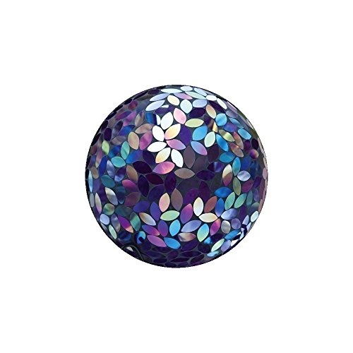 Evergreen Garden Gazing Ball in Purple Iridescent Design Everyday Decor for Homes Gardens and Yards