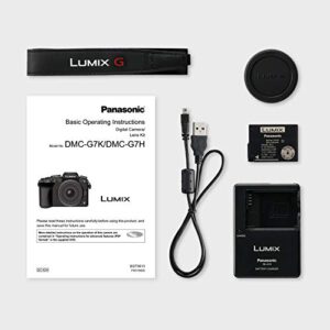 Panasonic Lumix G7 4K Digital Mirrorless Camera Bundle with Lumix G Vario 14-42mm and 45-150mm Lenses, 16MP, 3-Inch Touch LCD, DMC-G7WK (USA Black)