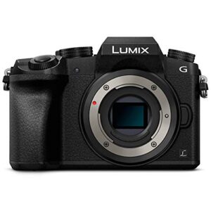 Panasonic Lumix G7 4K Digital Mirrorless Camera Bundle with Lumix G Vario 14-42mm and 45-150mm Lenses, 16MP, 3-Inch Touch LCD, DMC-G7WK (USA Black)