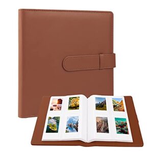 256 photos album for fujifilm instax mini camera, polaroid 2”x3” zink pictures, 2×3 photo album book for fujifilm instax mini 11 12 9 90 70 40 8 instant camera, polaroid snap pic-300 z2300 camera (brown)