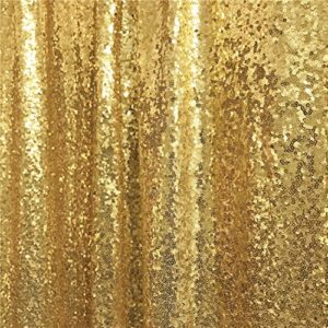 TRLYC Gold Sequin Backdrop Curtain 3x7ft Shiny Gold Curtain Glitter Backdrop for Party Wedding Birthday Graduation Christmas