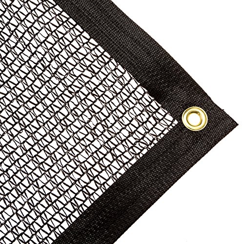 Be Cool Solutions 40% Black Outdoor Sun Shade Canopy: UV Protection Shade Cloth| Lightweight, Easy Setup Mesh Canopy Cover with Grommets| Sturdy, Durable Shade Fabric for Garden, Patio & Porch 12'x20'