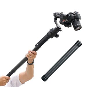 dh10 upgrade gimbal extension pole carbon fiber bar lightweight but strong 1/4″ universal rod compatible with dji ronin s, ronin sc, osmo mobile 3, om 4, zhiyun crane 2 v2 stabilizer dslr camera