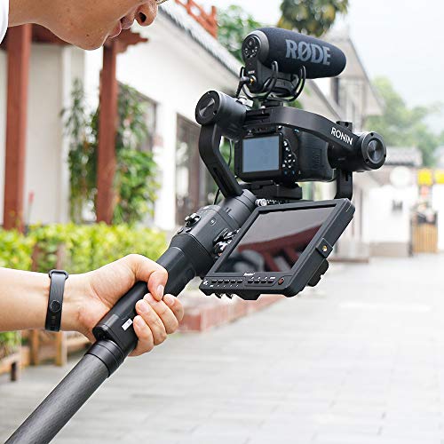 DH10 Upgrade Gimbal Extension Pole Carbon Fiber Bar Lightweight but Strong 1/4" Universal Rod Compatible with DJI Ronin S, Ronin SC, OSMO Mobile 3, OM 4, ZHIYUN Crane 2 V2 Stabilizer DSLR Camera