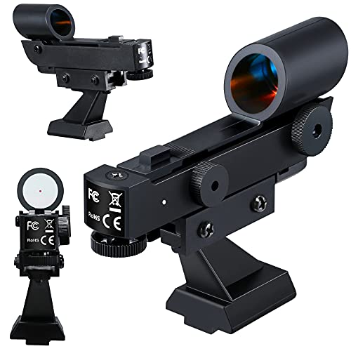 Talcope Brightness Red Dot Finderscope, Star Pointer Viewfinder Astronomical Telescope Accessories with Slide-in Bracket