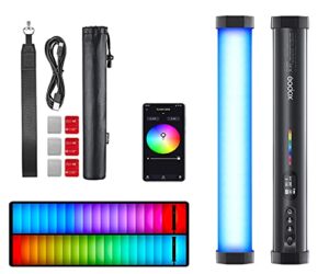 godox tl30 rgb tube light led light 8w 2700k-6500k built-in lithium battery smartphone app control (single lamp) (godox tl30)