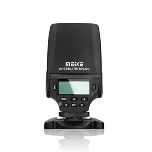 meike mk-320s mini ttl speedlite automatic flash for sony mi hot shoe dslr and mirrorless cameras a7 a7ii nex6 a6000 a6300 a6500