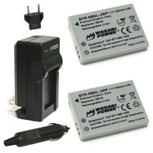 wasabi power battery (2-pack) and charger for canon nb-5l and canon powershot s100, s110, sd700 is, sd790 is, sd800 is, sd850 is, sd870 is, sd880 is, sd890 is, sd900 is, sd950 is, sd970 is, sd990 is, sx200 is, sx210 is, sx220 is, sx230 hs