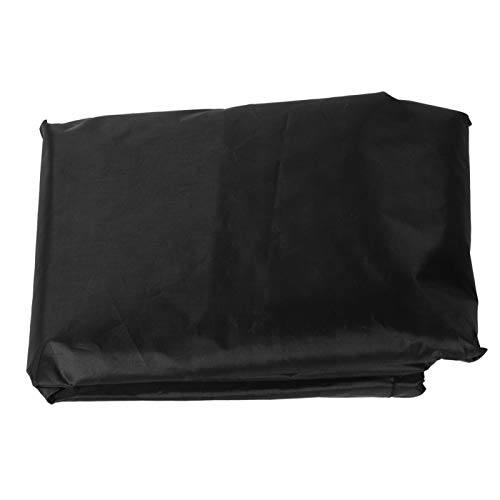 Garden Deck Box Cover 210D Oxford Fabric Cover Waterproof UV Proof Storage Box Protective Cover Outdoor Furniture Cover 123x62x55cm( Black)