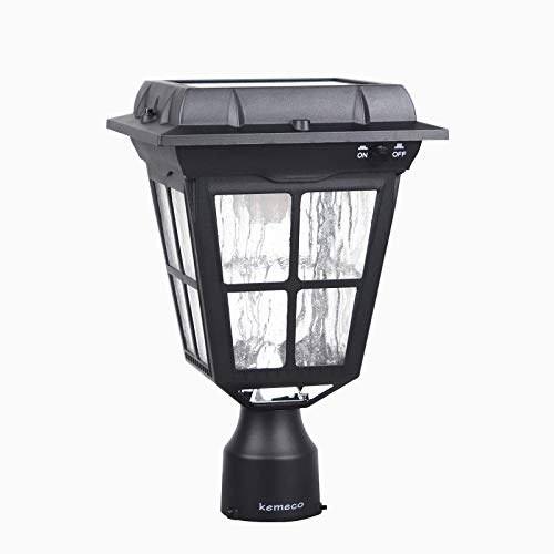 Kemeco ST4310Q-A Post Solar Light Bright 150 Lumens Warm White LED Outdoor Cast Aluminum Cap Patio Lighting for Pillar Pole Pathway Driveway Garden Landscape Yard