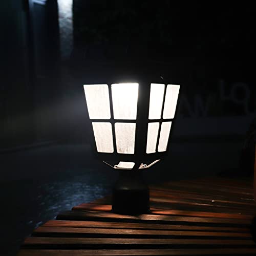 Kemeco ST4310Q-A Post Solar Light Bright 150 Lumens Warm White LED Outdoor Cast Aluminum Cap Patio Lighting for Pillar Pole Pathway Driveway Garden Landscape Yard