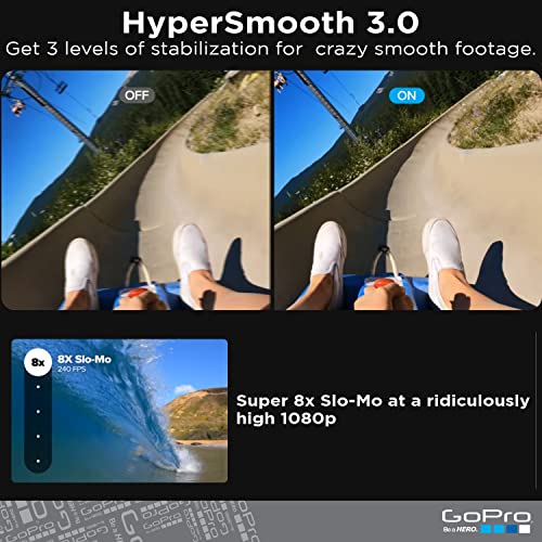 GoPro HERO9 Black + Smart Remote + PNY Elite-X 64GB microSDHC Card Adapter-UHS - Waterproof Action Camera with Front LCD and Touch Rear Screens, 5K Ultra HD Video, 20MP Photos