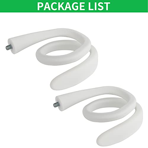 2 Pack Flexible Twist Mount for Google Nest Cam (Battery), Adjustable Gooseneck Mounting Bracket to Attach Your Nest Camera Wherever with No Tools - White