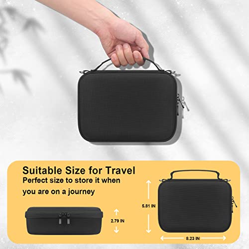 BOVKE Carrying Case for Sony ZV-1 / ZV-1F Vlog Digital Camera & Bluetooth Grip Vlogger Accessory Kit for Vlogging YouTube Live Video Streaming, Mesh Pocket for Batteries USB Cables Charger, Black