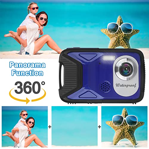 Waterproof Digital Camera HD 1080P 36MP Kids Digital Camera with 32G SD Card Compact Portable Digital Camera,Rechargeable Electronic Mini Vlogging Camera for Kids