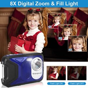 Waterproof Digital Camera HD 1080P 36MP Kids Digital Camera with 32G SD Card Compact Portable Digital Camera,Rechargeable Electronic Mini Vlogging Camera for Kids