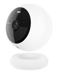 noorio b210 outdoor security camera with 2k resolution, wireless home security camera battery powered, color night vision with spotlight, 16gb local storage, work with alexa, set up in minutes