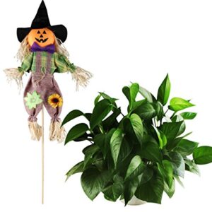 IFOYO Fall Harvest Scarecrow Decor, 2 Pack Happy Christmas Decorations 23.6 Inch Scarecrow Christmas Decoration for Garden, Home, Yard, Porch, Thanksgiving Decor