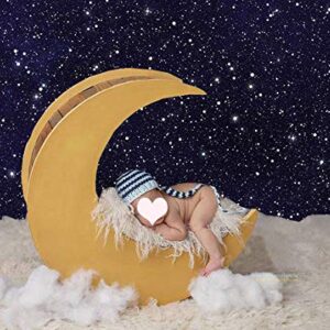 Night Sky Star Backdrops Universe Space Theme Starry Photography Backdrop Galaxy Stars Children Boy 1st Birthday Party Photo Background Newborn Baby Shower Banner Photo Studio Booth 7x5ft Vinyl