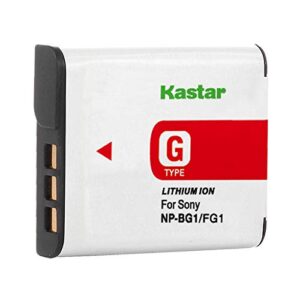 kastar replacement sony np-bg1 lithium ion camera battery for sony dsc-h9 dsc-h7 dsc-h3 dsc-h50 dsc-w30 dsc-w35 dsc-w50 dsc-w55 dsc-w70 digital cameras