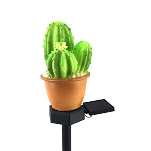 MOHALIKO Solar Lights Outdoor Garden, Simulation Pineapple Cactus Outdoor Garden Lawn LED Solar Lamp Landscape Light for Lawn, Walkway, Patio, Yard 3-Head Cactus