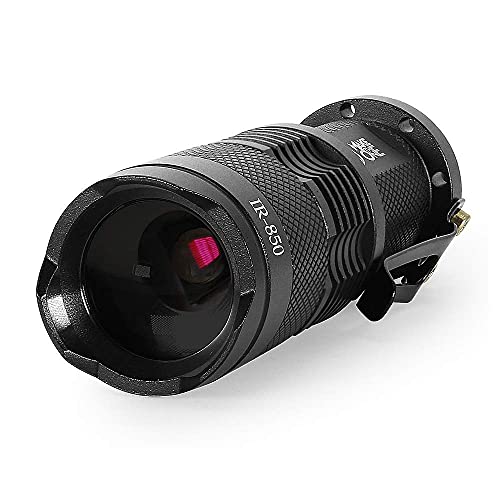 Maketheone IR Torch 3 Watt 850NM Infrared Light Night Vision Flashlight Torch - Infrared Light is Invisible to Human Eyes - to be Used with Night Vision Device ( NOT Include Battery)