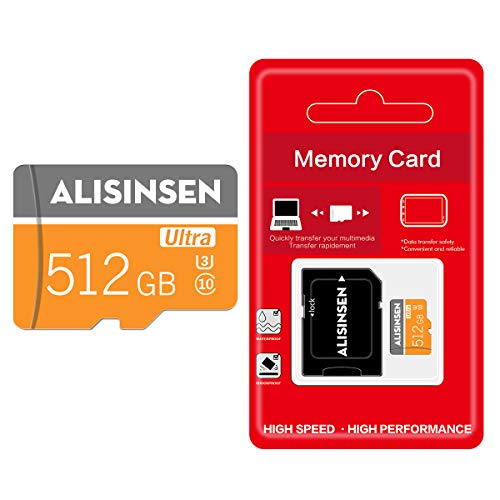 Micro SD 512GB Micro SD Memory Card 512GB TF Card High Speed Memory Card 512GB Class 10 with SD Card Adapter fo Smartphones,Tablets,PCs,Camera Computer