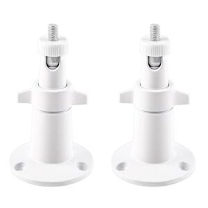 security camera universal mounting bracket,adjustable indoor/outdoor security wall metal bracket, compatible with arlo pro/pro 2/pro 3/pro 4/ultra/ultra 2, & with ring stick up cam battery (2 pack)