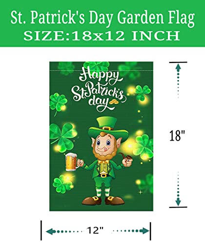 Tinuos St. Patrick's Day Garden Flag 12.5 x 18 Inches (Style one)