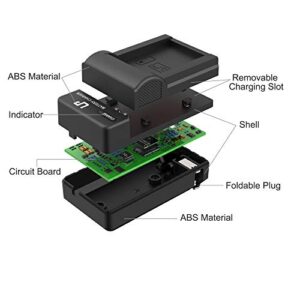 LP-E17 Battery Charger, LP Charger Compatible with Canon EOS Rebel T7i, T6i, T6s, SL3, SL2, 77D, 9000D, 8000D, 800D, 760D, 750D, 200D, M6, M5, M3, Kiss X8i DSLR Cameras & More